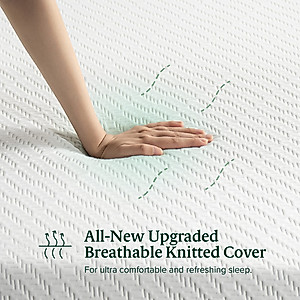 ZINUS 8 Inch Green Tea Luxe Memory Foam Mattress, Full, Pressure Relieving, CertiPUR-US Certified, Mattress in A Box, All-New, Made in USA