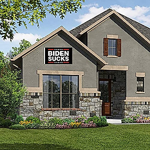 Brotsun Biden Sucks Flag 3X5 Ft Banner- Vivid Color Premium Quality Fade Resistant with Grommets for Outdoor & Indoor.