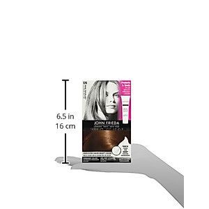 John Frieda Precision Foam Color, Light Natural Brown 6N, Full-coverage Hair Color Kit, with Thick Foam for Deep Color Saturation