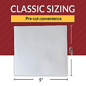 (1100 Pack) Reli. Hamburger Patty Paper (4.75" x 5",Square) | Wax Paper Squares | Food Grade Patty Paper, Parchment Paper Sheets | Non-Stick Paper for Burger Press, Deli/Butcher Meat, Resturant-Grade