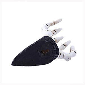 LJKLAJ Halloween Skeleton Hand Holder Resin Skeleton Hand Jewelry Stand Multifunctional Hanging Wall Hooks For Keys Jewelry Home Decor