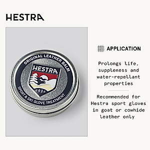 Hestra Glove & Mitt Leather Balm - All Natural Leather Conditioner & Protector