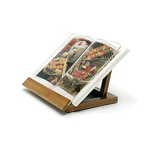 Lipper International 8815 Bamboo Wood and Acrylic Cookbook Holder, 12-1/2" x 9-1/4" x 6-3/4"
