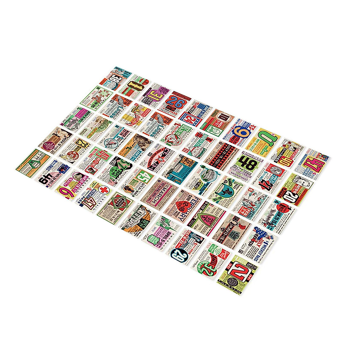 Aesthetic Vintage Stickers Retro Ticket Collection 50 Sheets