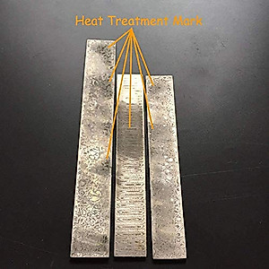 Aibote VG10 Custom Handmade Damascus Stainless Steel Billet Bar Blank Blade for Knife Making|Jewelry Making|Cutlery Making and for Other Making Purpose (300x50x3mm, C)