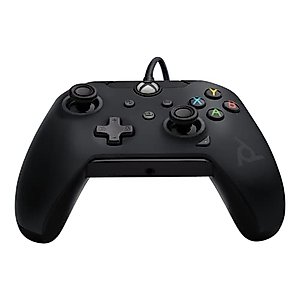 PDP Wired Game Controller - Xbox Series X|S, Xbox One, PC/Laptop Windows 10, Steam Gaming Controller - USB - Advanced Audio Controls - Dual Vibration Videogame Gamepad - Raven Black
