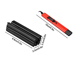 Scott Edward Golf Grip Kits for Regripping Golf Clubs, Golf Grip Replacement Tool Includes Hook Blade, Rubber Vise Clamp, 13 Strips of Grip Tape