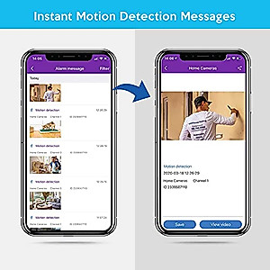 Thermal True Detection XMARTO Prime 10CH 2K HD Wireless Security Camera System 24/7 w. Human/pet/Vehicle Detect,Color Night Vision,2-Way Audio and 2TB HDD (Smart Lights & Siren,WPS2K84-2TB Plug-in)