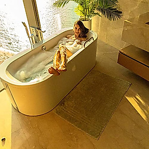 Mosobam 700 GSM Luxury Bamboo Viscose 12pc Extra Large Bathroom Set, Seagrass Green, 4 Bath Towels Sheets 35X70 4 Hand Towels 16X30 4 Face Washcloths 13X13, Turkish Towel Sets, Quick Dry