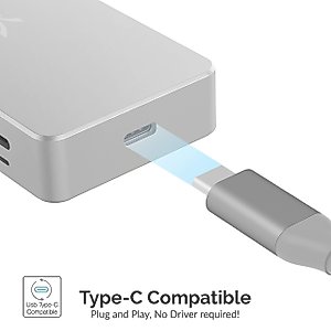 Sabrent 9 in 1 USB C HUB for Windows & Mac + USB Type-C External Stereo Sound Adapter
