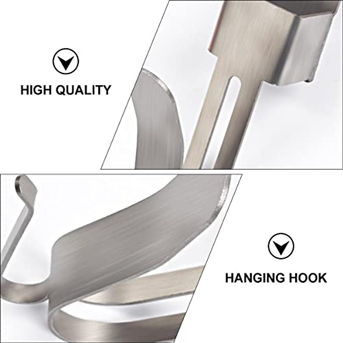 Gadpiparty Waist Tool Rack Waist Hanging Rack Utility Pouch Garage Tool Hooks Hangers Waist Tool Bag Tool Carrying Rack Electric Mounting Pole Garage Hooks Heavy Duty Stainless Steel Silver