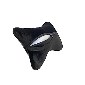 MINICO 2 Pcs Bling Car Seat Neck Rest Pillow, Car Headrest Neck Pad Cushion Pillow, Sleeping Travel Auto Seat Headrest Support Neck Pillow White