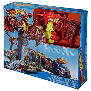 Hot Wheels Dragon Blast Play Set with Launcher for Heroic Action