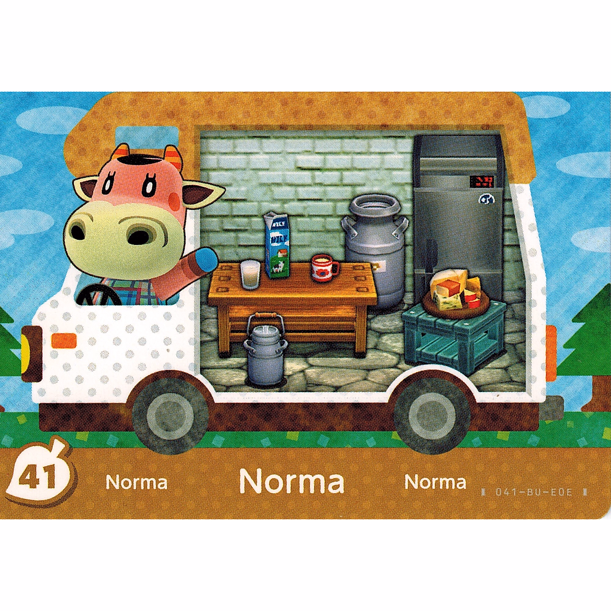 Nintendo New Leaf Animal Crossing Welcome Amiibo Card Norma 41/50 USA Version
