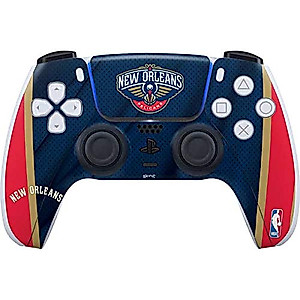 Skinit Decal Gaming Skin Compatible with PS5 Controller - Officially Licensed NBA New Orleans Pelicans Jersey Design