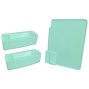 Performance Cutting Board Counter Catcher Dishwasher Safe Home Kitchen Tools Set, Vintage Teal