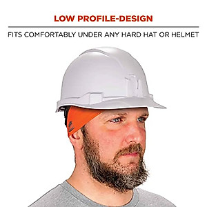 Ergodyne Chill Its 6634 Cooling Headband, Sports Headbands for Men and Women, Moisture Wicking , Orange