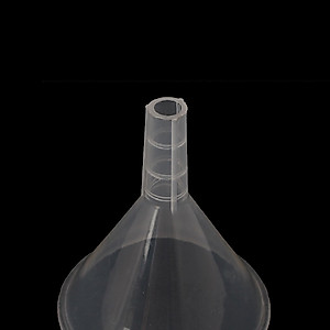 YXQ 12Pcs Plastic Filter Funnel 60mm Dia Clear Funnels with Spout for Science Lab Water Bottle Filling Liquid Transfer