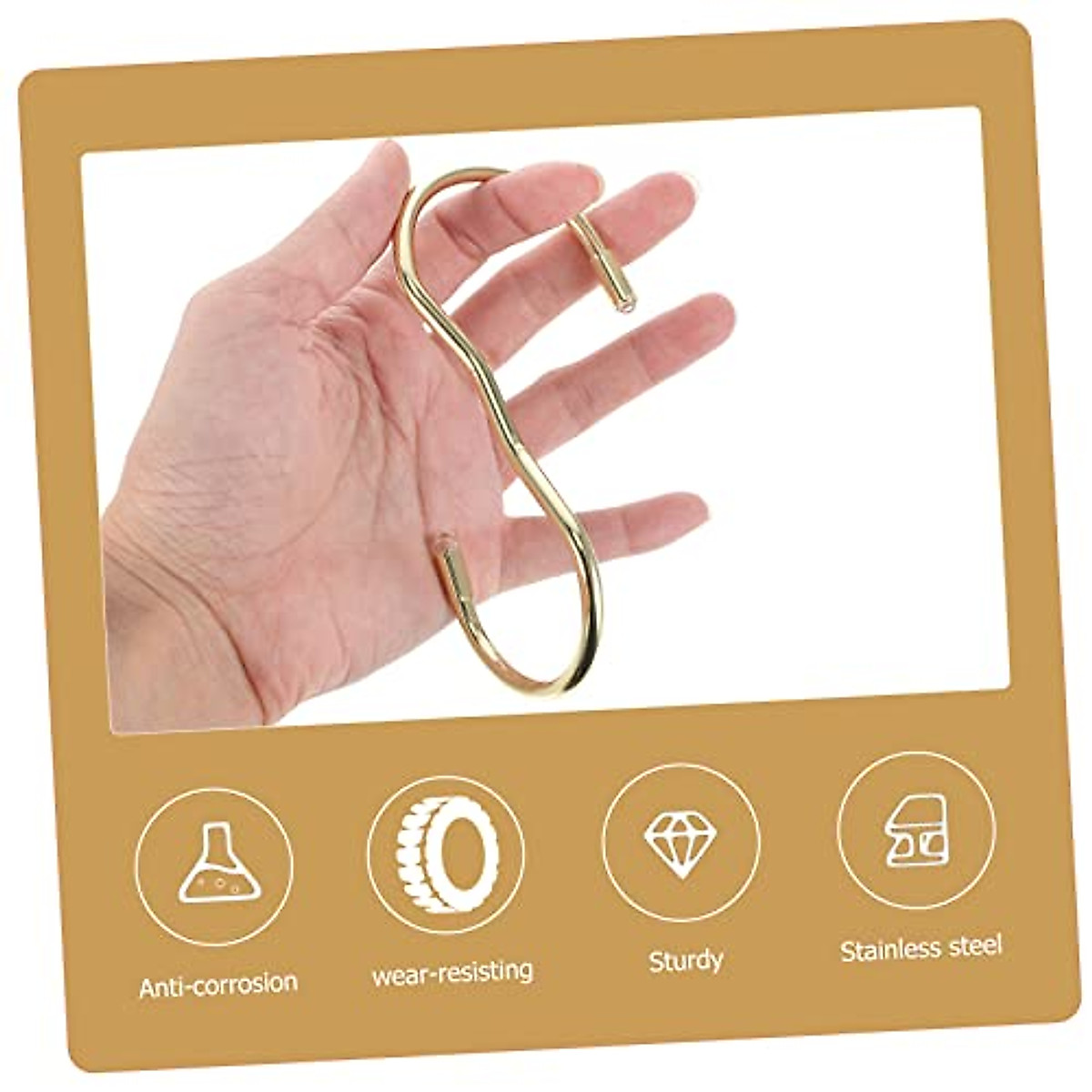 NOLITOY 8 Pcs s Hook Over Door Hanger Belt Hooks for Closet Hooks for Bags Wardrobe Bag Hanger Purse Hook Door Purse Hanger Closet Purse Hanger Bag Type Stainless Steel Pole Hook