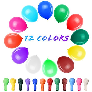 Tamodan Thickened balloons, 120 PCS Balloons Assorted Colors, Latex Balloons for Kid's Birthday Party, Exquisite Rainbow Balloon, 12 Inches & 12 Kinds of Rianbow Colorful Party Balloons Decorations.