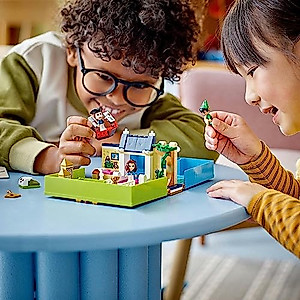 LEGO Disney Peter Pan & Wendy's Storybook Adventure 43220 Portable Playset with Micro Dolls and Pirate Ship, Travel Toy for Kids Ages 5 Plus