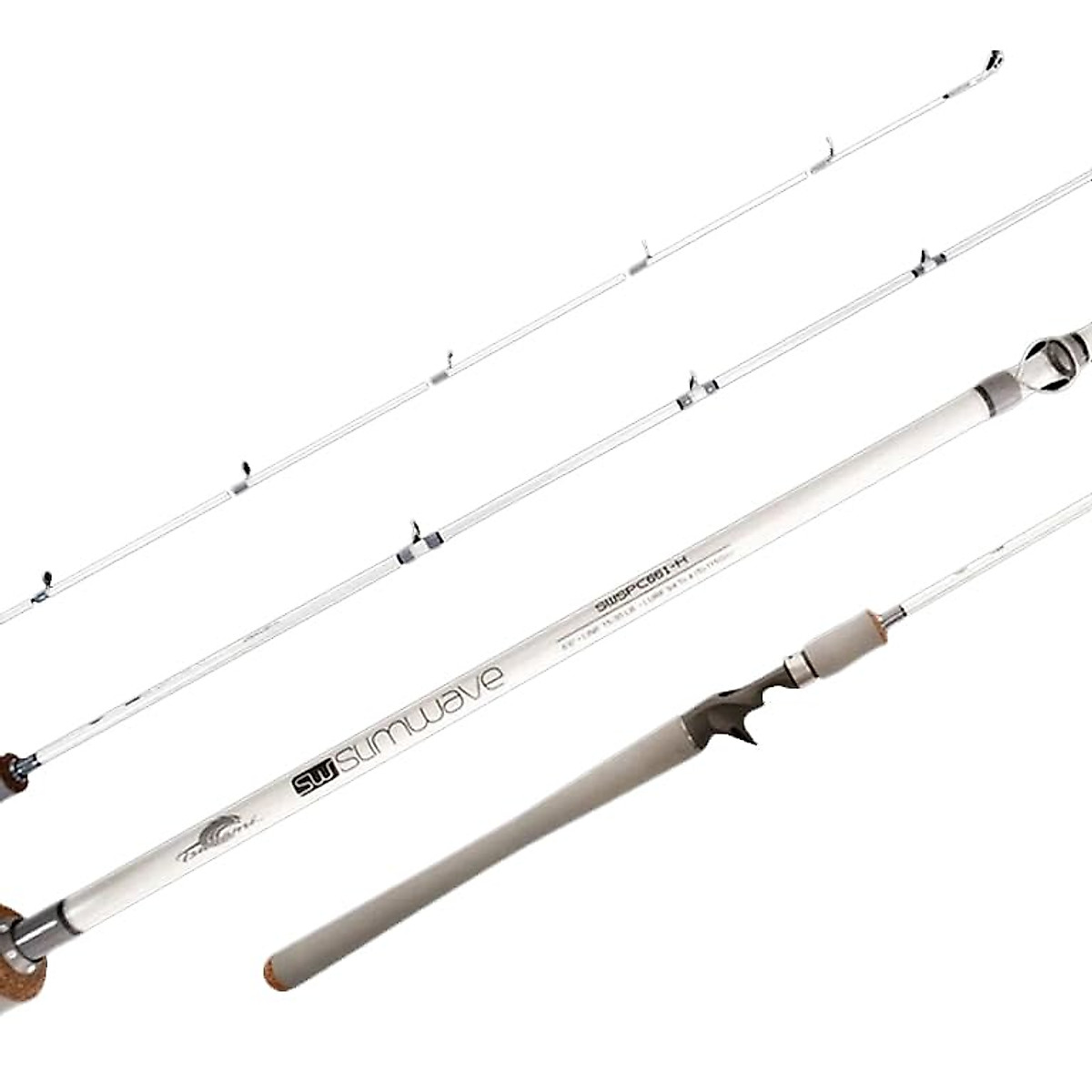 Tsunami Slim Wave White Jigging Conventional Rod 6'6" Heavy SWSPC-661-H