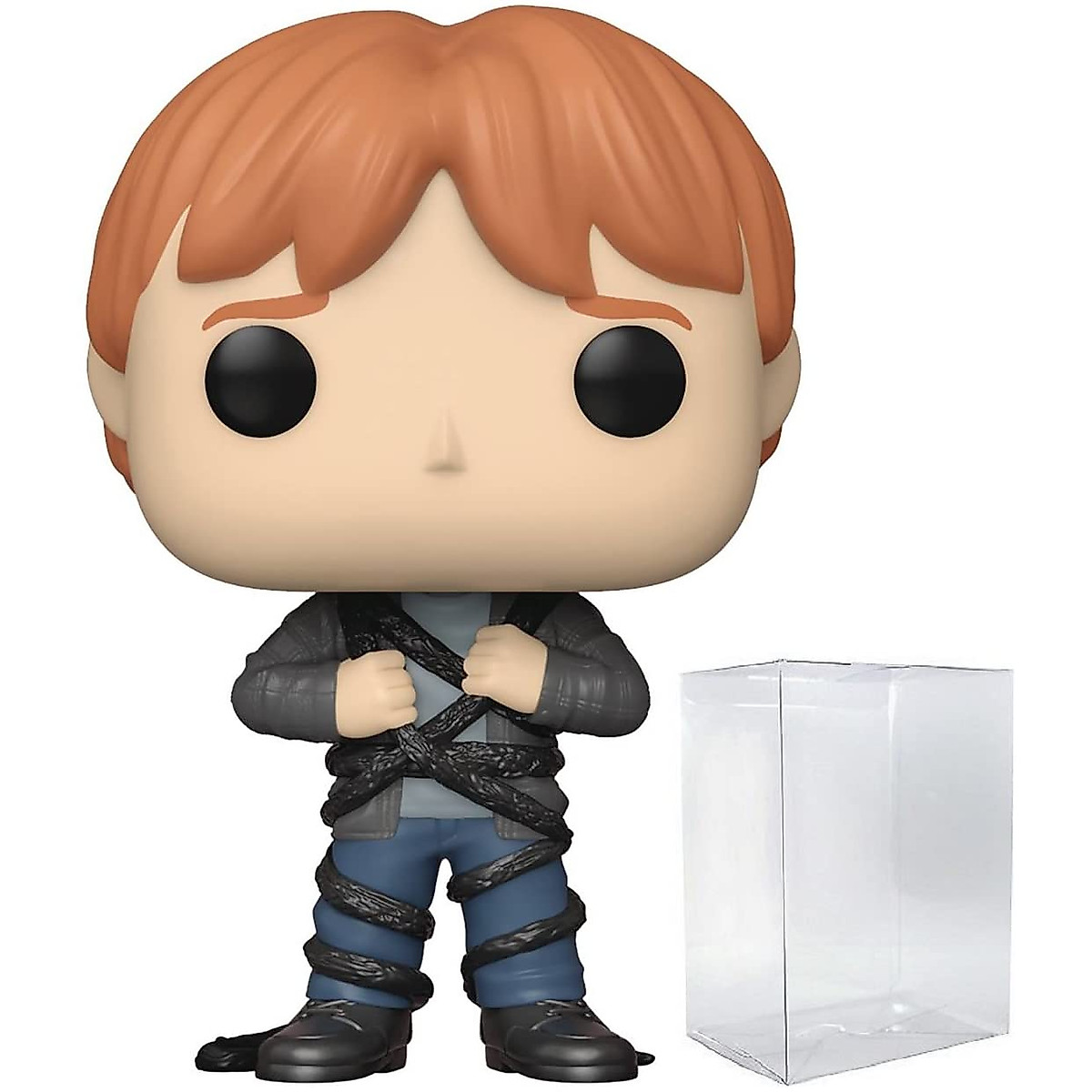 HARRY POTTER 20th Anniversary - Ron Weasley in Devil's Snare Funko Pop! Vinyl Figure (Bundled with Compatible Pop Box Protector Case), Multicolor, 3.75 inches