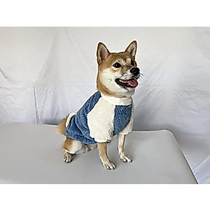 Enjoying Pet Dog Sweater Small Dogs Warm Pullover Coat for Small-Medium Dogs Girls/Boys Soft Doggy Cat Sweatshirt Winter Clothes (XL, Blue)