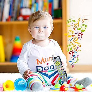 Acirr Baby Learning Toy, Baby Music Remote Control Toy Kids' Electric Learning Toys Baby Music TV Remote Control Electric Numbers Learning Educational Kids Toy(Gray)