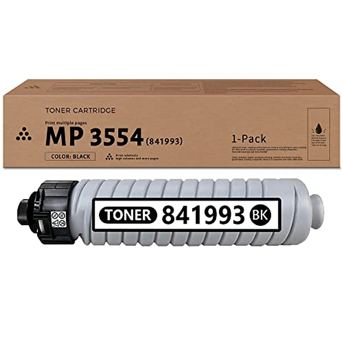 DRAWN Compatible 841993 Toner Cartridge Replacement for Ricoh MP 2554SP 2555SP 3054SP 3055SP 3554SP 3555SP Printer MP 3554 Toner Cartridge(1 Pack, Black)