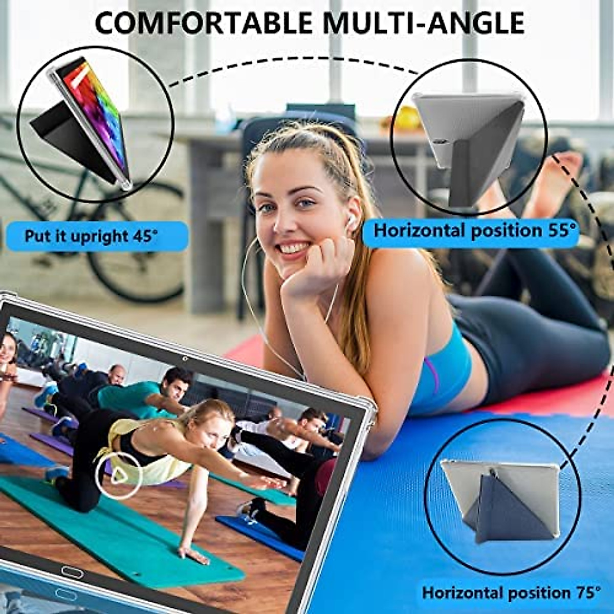 10-inch Android 13 Tablet with 4G, 64GB Storage, 13MP Camera, Stylus - Black