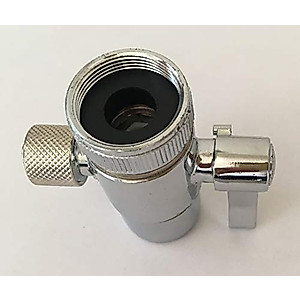 Malida Countertop Filter to 3/8 inch Tubing Faucet Adapter,Kitchen Bathroom Sink Faucet Diverter Valve for Above Counter Water Filter Faucet Sprayer Attachment