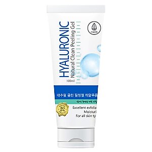 MED B Hyaluronic Clean Peeling Gel for Elasticity & Smooth skin, Pore Purifying Gel, Exfoliating Facial Cleanser, 4.1 Oz