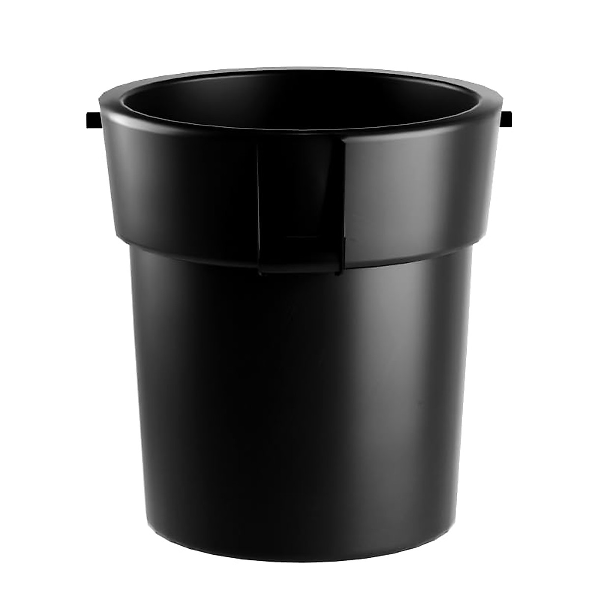 PRO&Family 80 Qt. / 20 Gallon / 75 Liters Black Round Commercial Trash Can/Ingredient Bin, Multi-Color, Acrylic