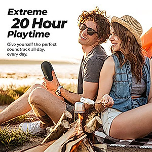 Tribit Upgraded MaxSound Plus Portable Bluetooth Speaker with 24W Powerful Louder Sound, Exceptional XBass, Audiobook EQ, 20H Playtime, IPX7 Waterproof, USB-C, TWS Pairing for Party, Travel, Outdoor