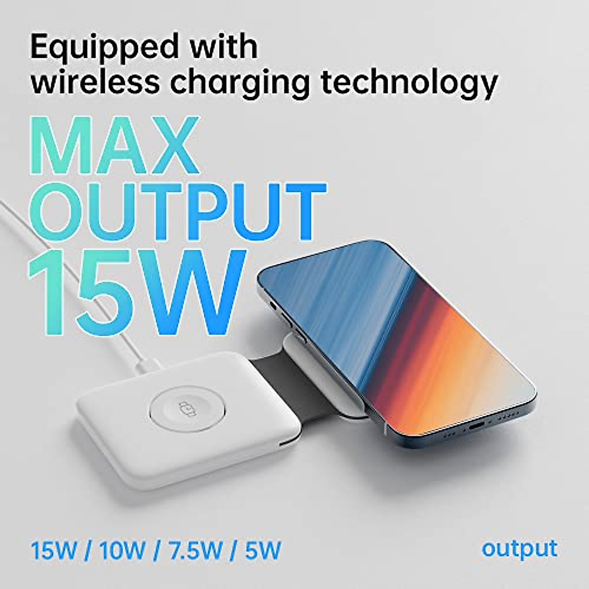 DREU Magnetic Foldable Charging Pad Portable Wireless Chargers 3 in 1, Fast Wireless Charging Station Compatible with QI Phones, iPhone 14/13/12/SE/11/XS/8, Samsung, Air-Pods Pro, Ap-ple Watches