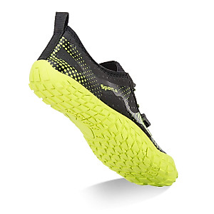 WateLves Water Shoes for Men Women Barefoot Quick-Dry Aqua Sock Outdoor Athletic Sport Shoes Kayaking Boating Hiking Surfing Walking (A-Black/Green, 44)