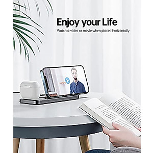 LERCIOR Apple Devices Portable Three-in-one Charging Station Apple Watch 7/6/SE/5/4/3/2/1 Charger Stand, iPhone AirPods Pro 3/2/1 Charging Base Foldable Charger-Gray