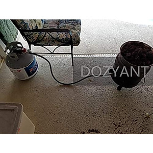 DOZYANT 0-30 PSI Adjustable Propane Regulator with 4 Feet QCC1/Type1 Hose - Fits for Propane Burner Turkey Fryer Smoker and More Appliances - Safety Certified