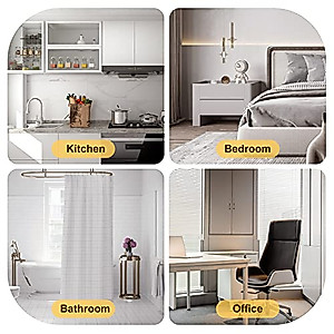 TIONTURE Cabinet Door Bumpers 128 Pcs Rubber Self Adhesive Pads for Drawers Noise Dampening Bumper Pads Glassware Picture Frames Small Furniture