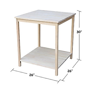 International Concepts Table For Connecting Desks, Unfinished