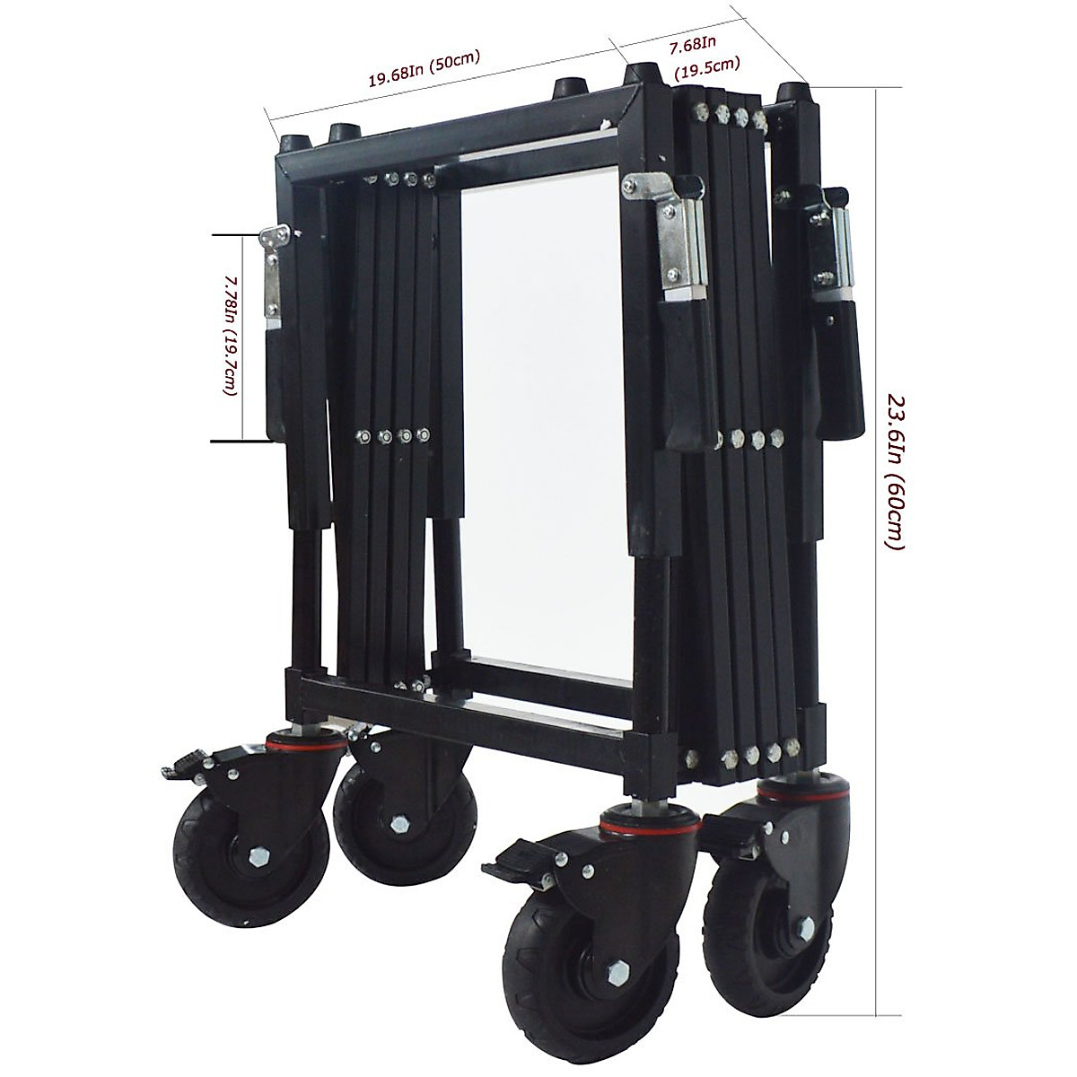 INTSUPERMAI Carbon Steel Funeral Stretcher Truck Church Truck Casket Stand Trolley Cart Fordable Mortuary Supply Fordable Coffin Cart