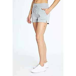 Marika Moxie Pocket Short, Heather Gray, Large