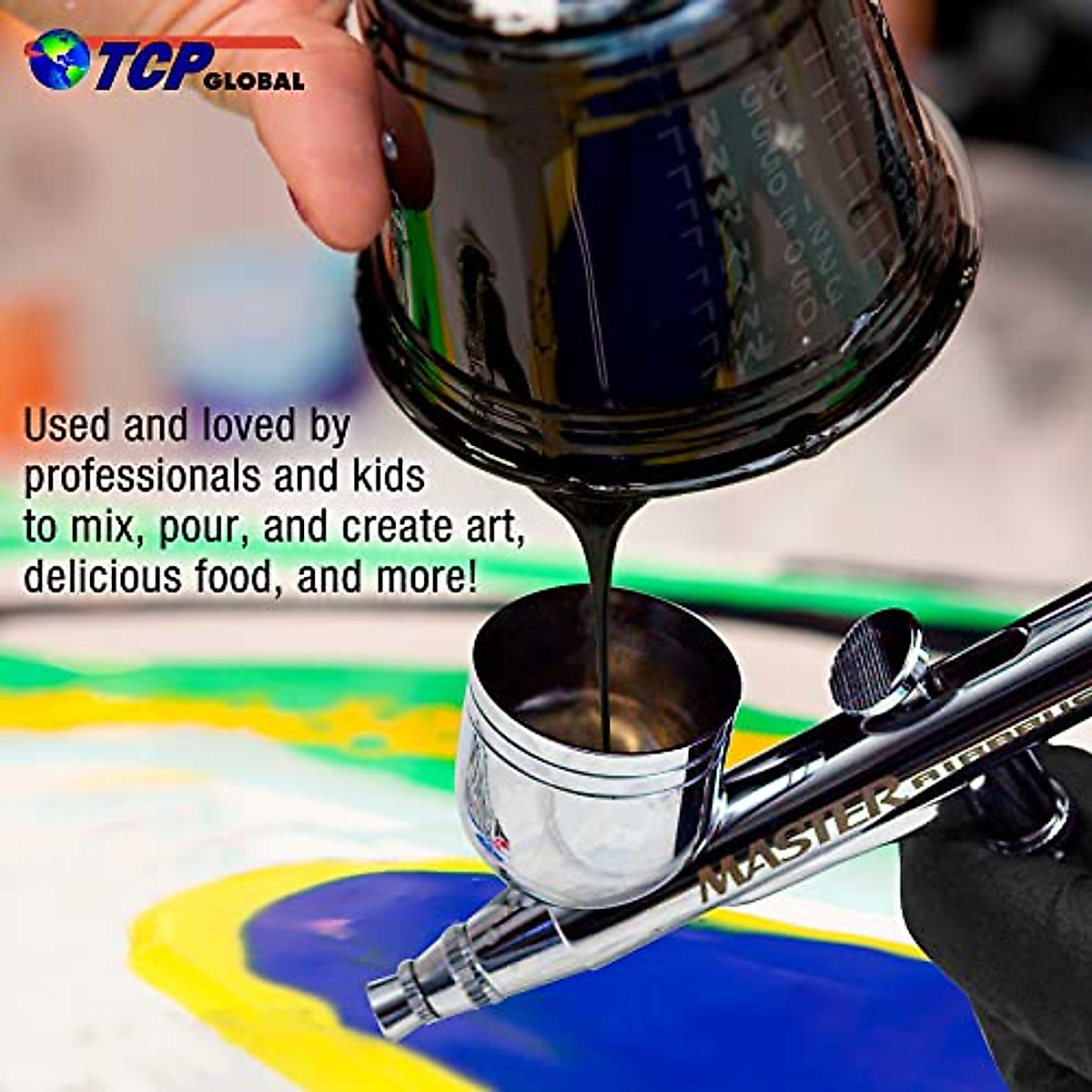 TCP Global Pack of 100, 1 Ounce (30ml) Graduated Plastic Clear Measuring and Mixing Cups - Hold, Mix Paint, Acrylic Art Hobby Airbrush Pouring Paint, Kitchen Cooking, Medicine, Laboratory Measurements