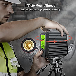 Huepar Laser Level, Self-Leveling Laser Level with Red Beam Cross Line Laser-Vertical and Horizontal Line, 66ft Alignment Laser Tool for Picture Hanging and DIY Application, Battery Included-B011R