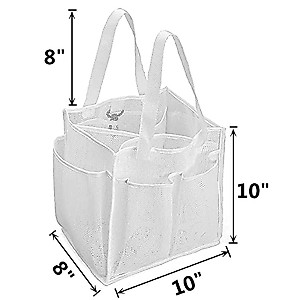 ALYER Mesh Shower Tote Caddy and Hanging Mesh Laundry Bag