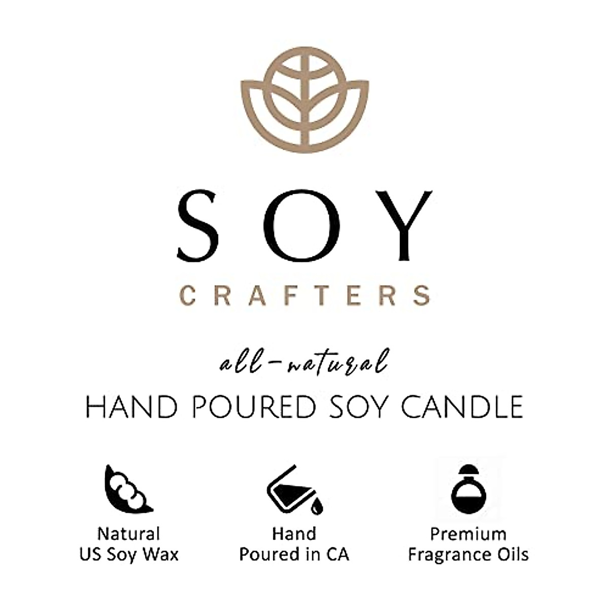 SOY CRAFTERS Pomegranate Scented Soy Candle for Home, Natural Soy Candles Scented, Pomegranate with Tart Red Fruits and Florals | 9oz Jar