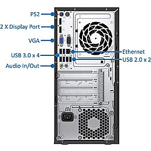 HP 600 G2 ProDesk Mini-Tower PC, Intel Quad-Core i7-6700 Upto 4.0GHz, 32GB RAM, 256GB SSD, AMD R7 240 2GB HD Graphics 4K, AC Wi-Fi, Bluetooth, HDMI, DisplayPort, Windows 10 Pro (Renewed)