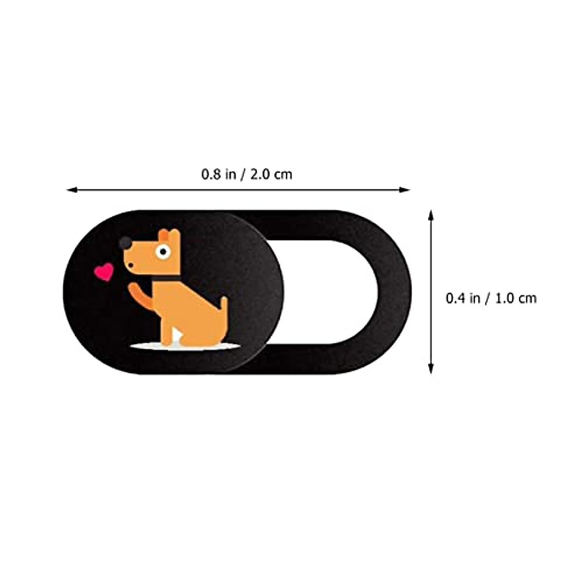 SOLUSTRE Computer Laptop 18 pcs Universal Tablet Dog Adhesive Blocker Laptop Ornament Phone Web Webcam Cover Privacy with Slide for Camera Protector Self Pattern Computer Camera