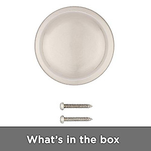 Kwikset Juno Half-Dummy Door Knob with Microban Antimicrobial Protection in Satin Nickel - 97880-668